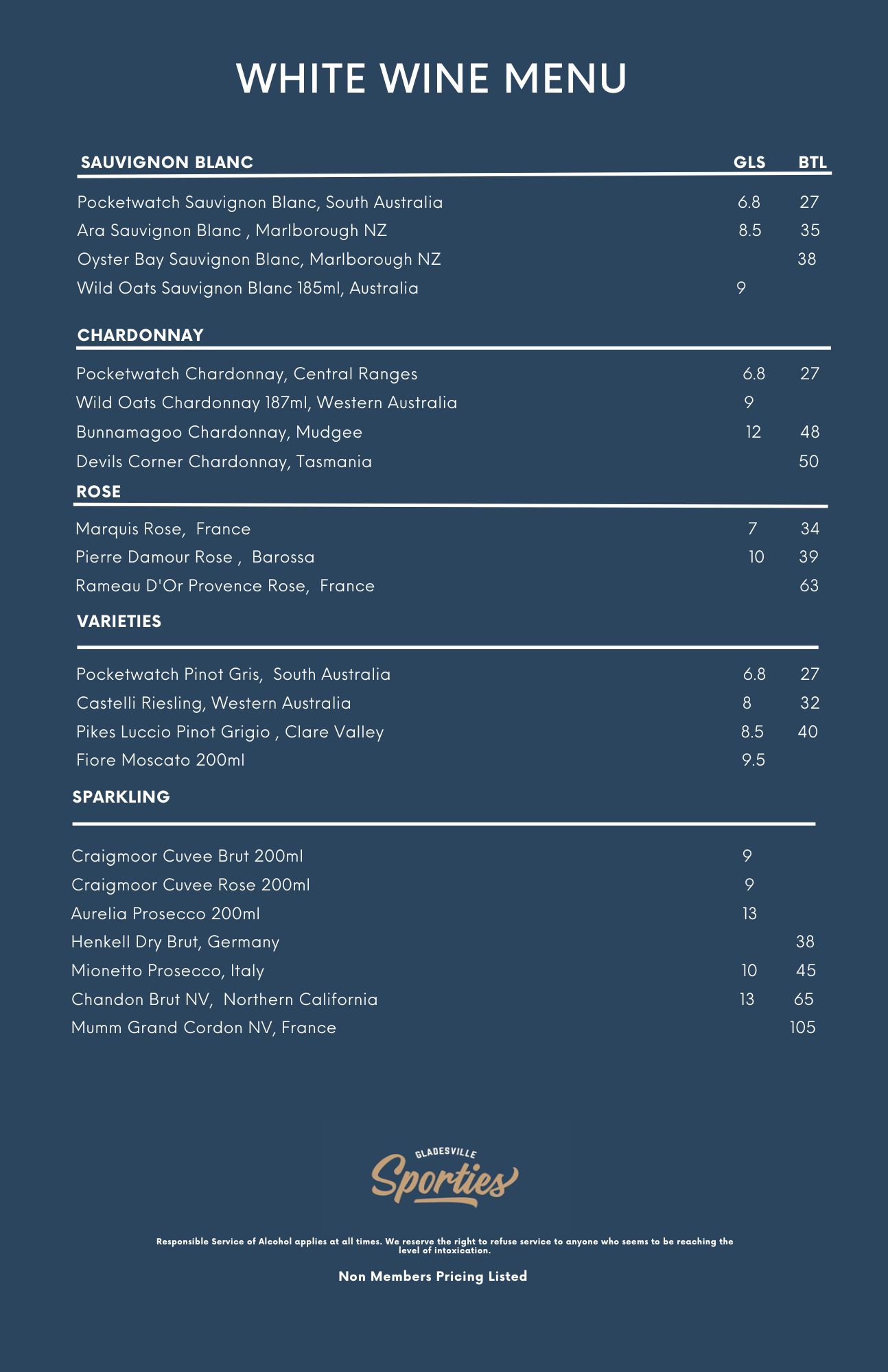 Bars - Gladesville Sporties